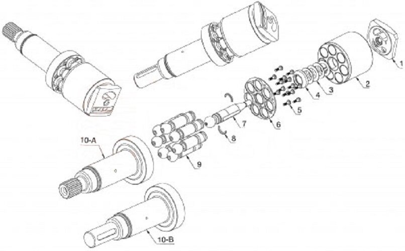 Гидронасос Rexroth A6VM80 по выгодной цене